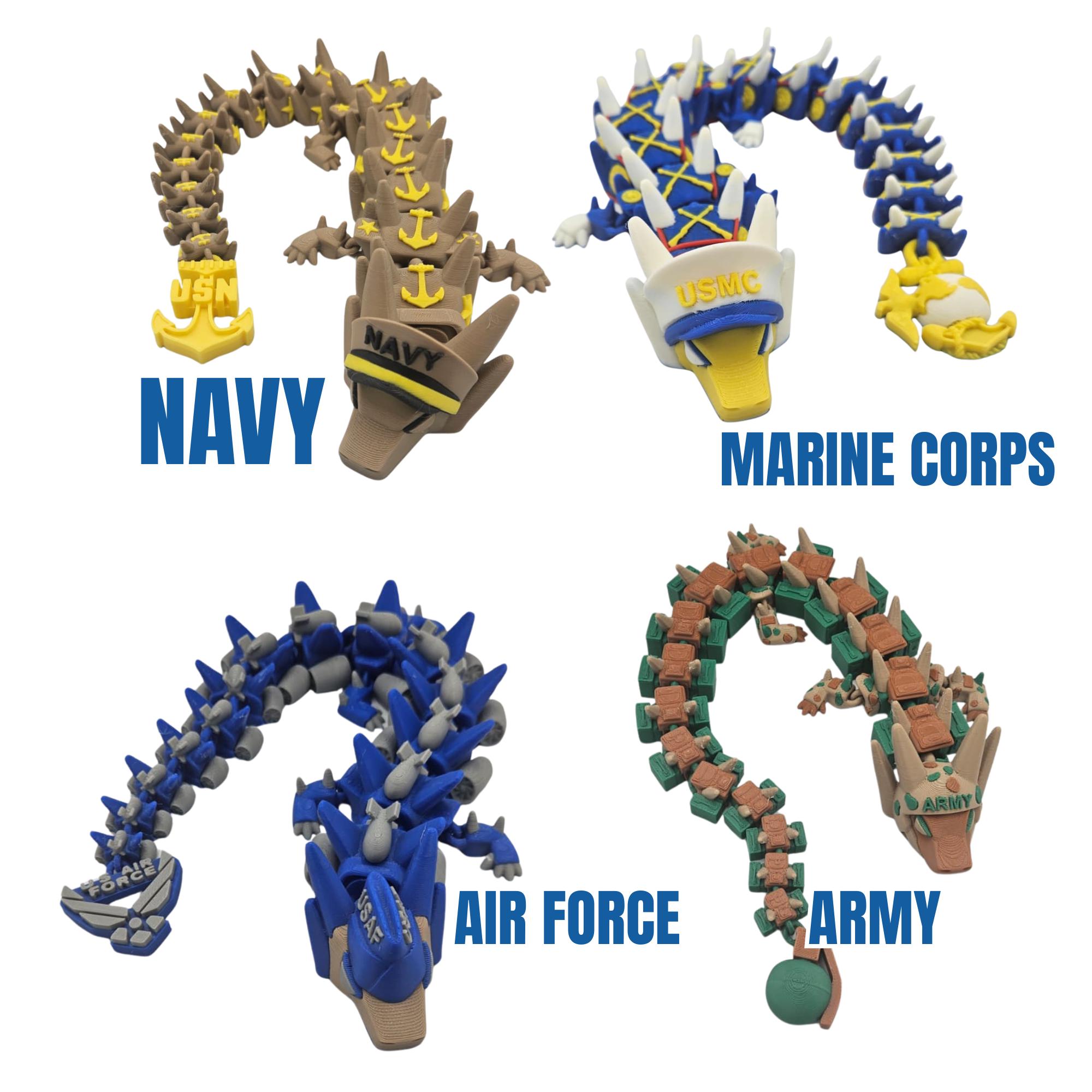 Articulating Dragons – Army, Navy, Air Force, Marine Corps | Military ...