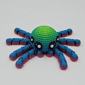 Crotchet Spider Fidget Toy - 3D Printed Flexi Spiders Flexible ADHD ...