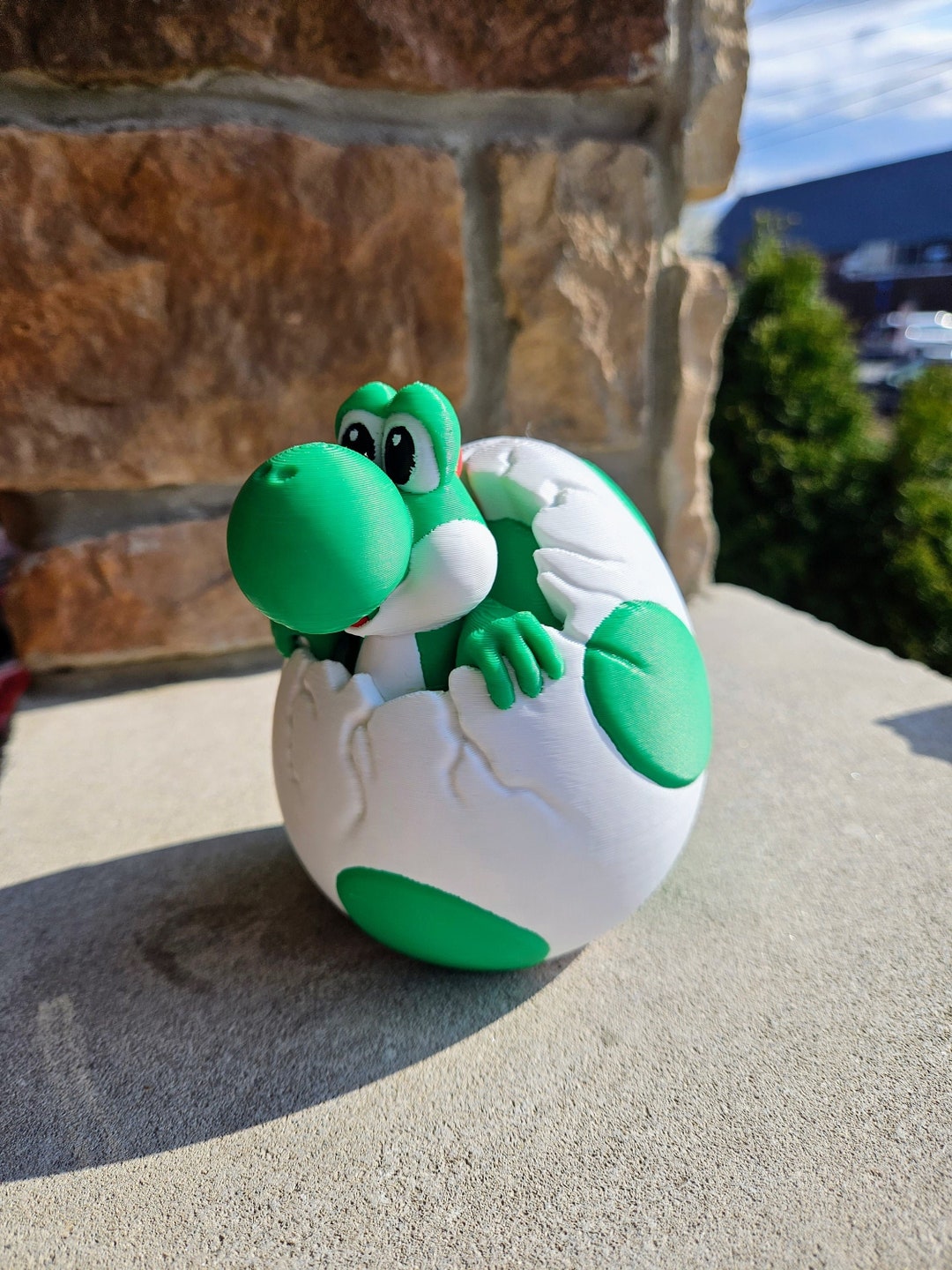 Yoshi Egg Collectible Action Figure From Super Mario Video Game 3D ...