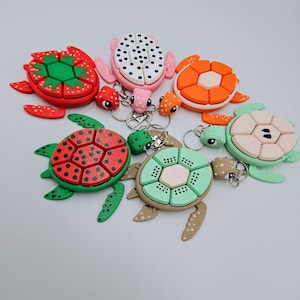 Turtle Fidget Clickers - Fruit Series Desktop and Keychains - Sensory ...
