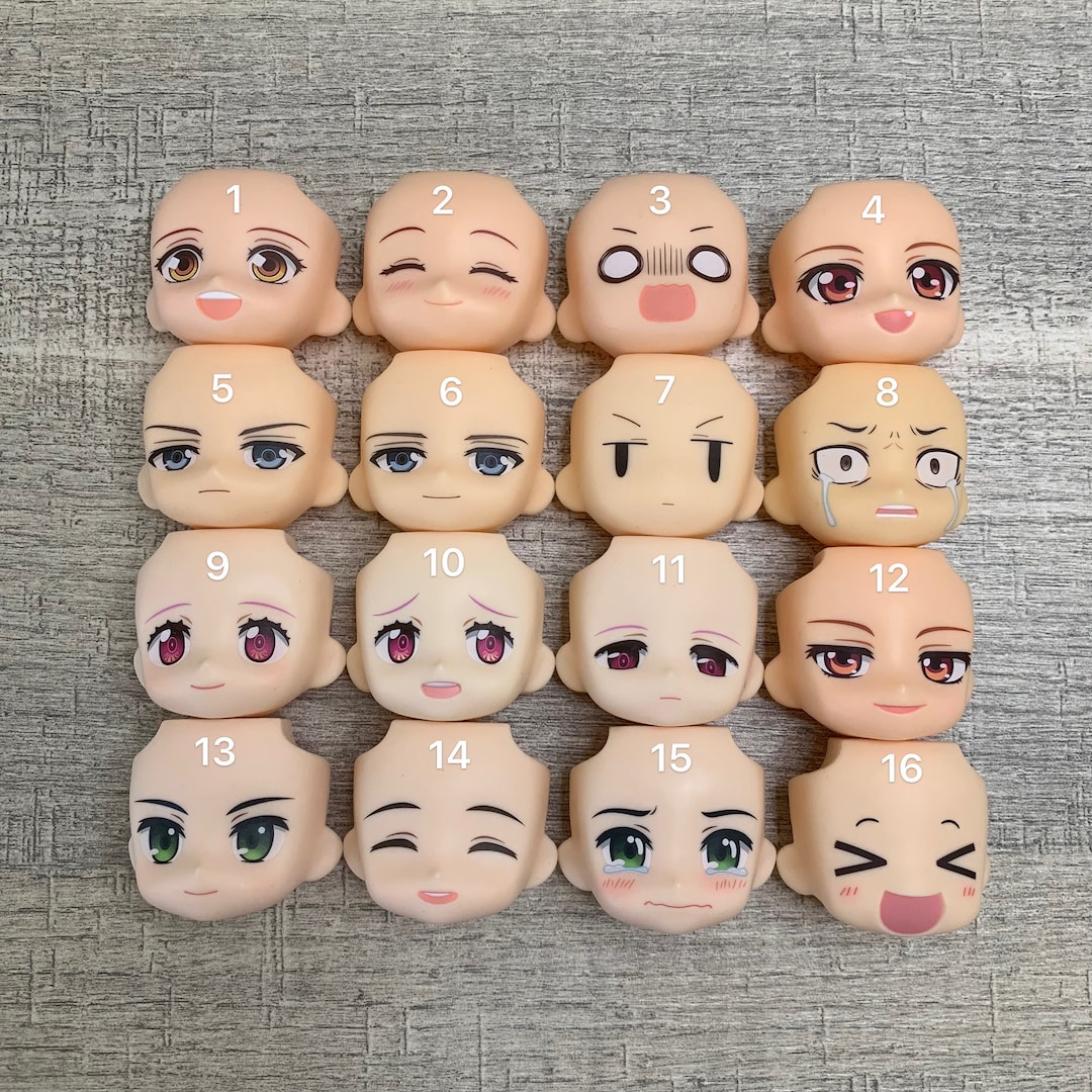 Nendoroid Face Replacement Face More Faces Red Eyes - Etsy