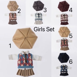 Nendoroid Ob11 Doll Clothes Rhombus British Style Vest Suit College ...