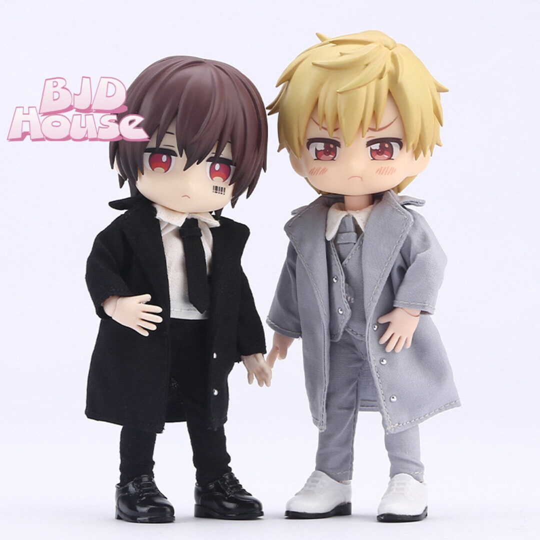 Nendoroid Clothes Obitsu11 1/12BJD Clothes Set Long Suit Jacket Tie ...
