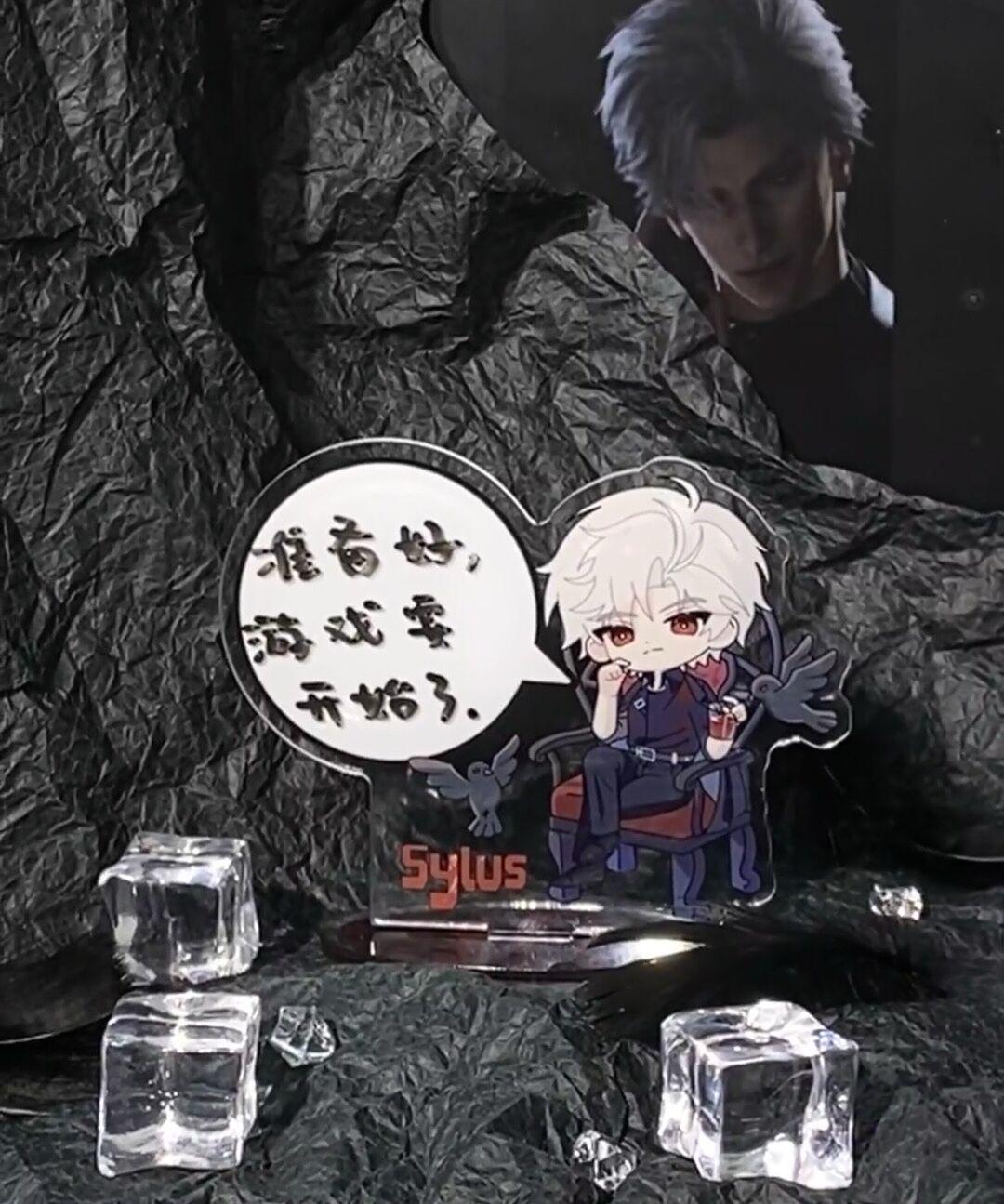 Love and Deepspace Sylus Cartoon Acrylic Standee シン、진운 Standee Sylus ...