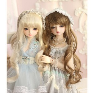 BJD Wig 25 Colors to Choose From 1/3 1/4 1/6 1/8 Fashion Long Wig Big ...