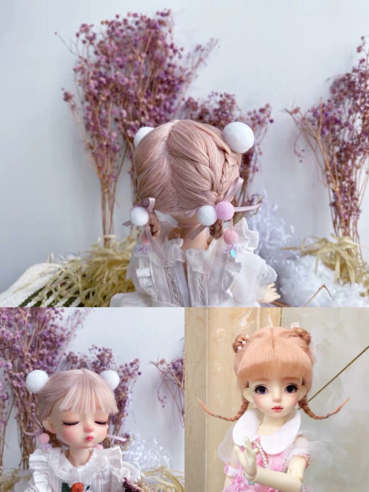 BJD Wig SD Msd Yosd Dolls Wig 3-4 5-6 6-7 - Etsy Canada