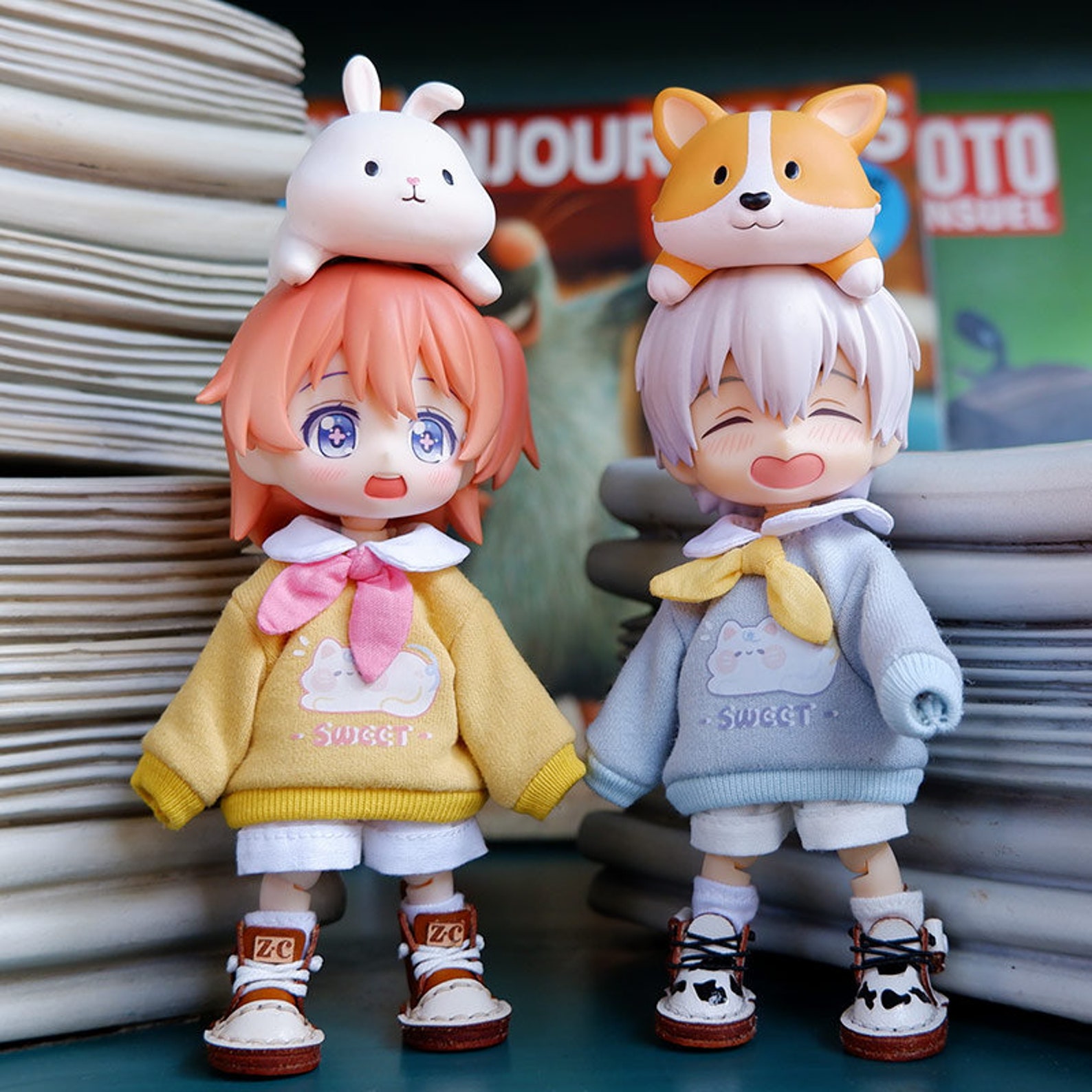 Nendoroid Clothes Obitsu11 Clothes Hooded Sweatshirt Lapel Cat - Etsy