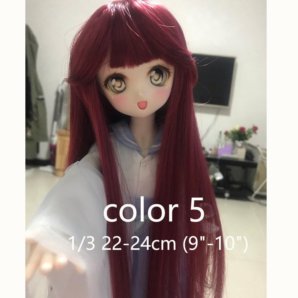 25 Colors 1/3 1/4 1/6 Bjd Hair High Temperature Long Straight - Etsy