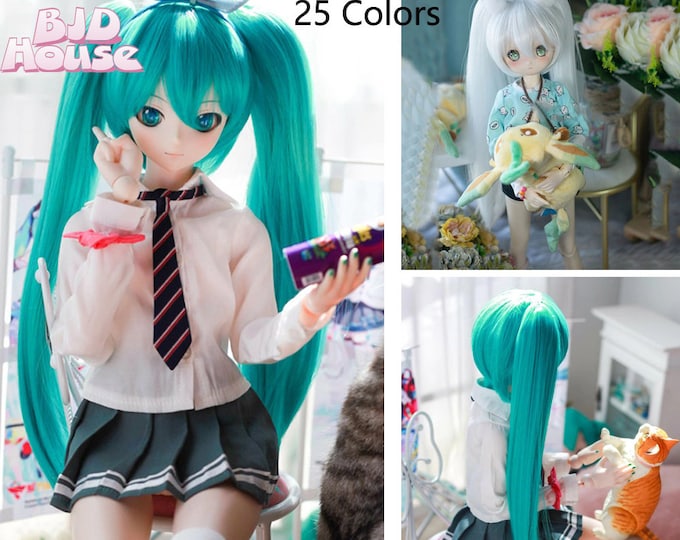 BJD Wig 25 Colors to Choose From 1/3 1/4 1/6 1/8 Fashion Long - Etsy