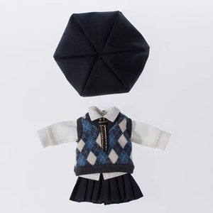 Nendoroid Ob11 Doll Clothes Rhombus British Style Vest Suit College ...