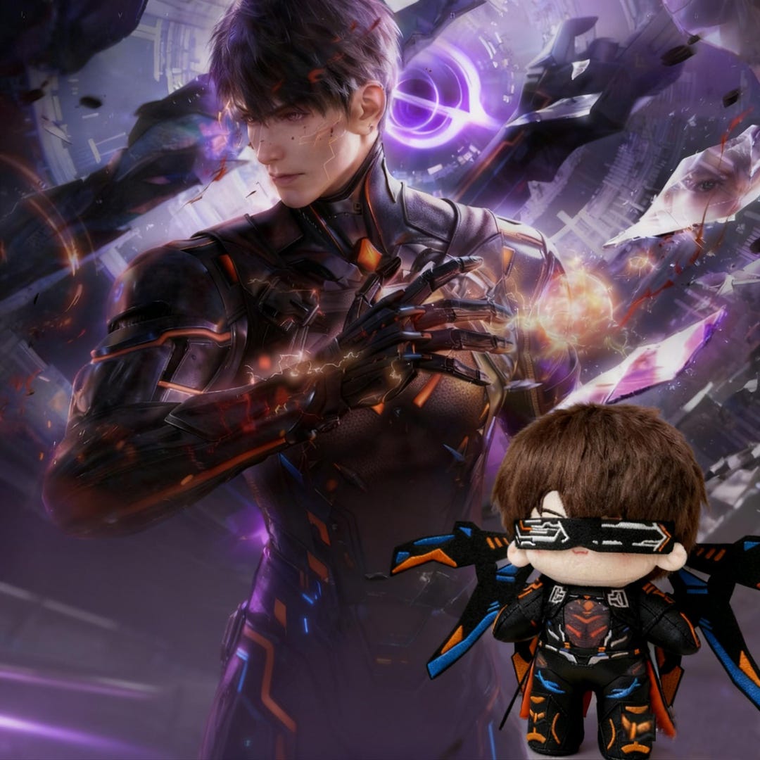 Love and Deepspace Fallen Cosmos Caleb 20cm Plush Doll Clothes Combat ...