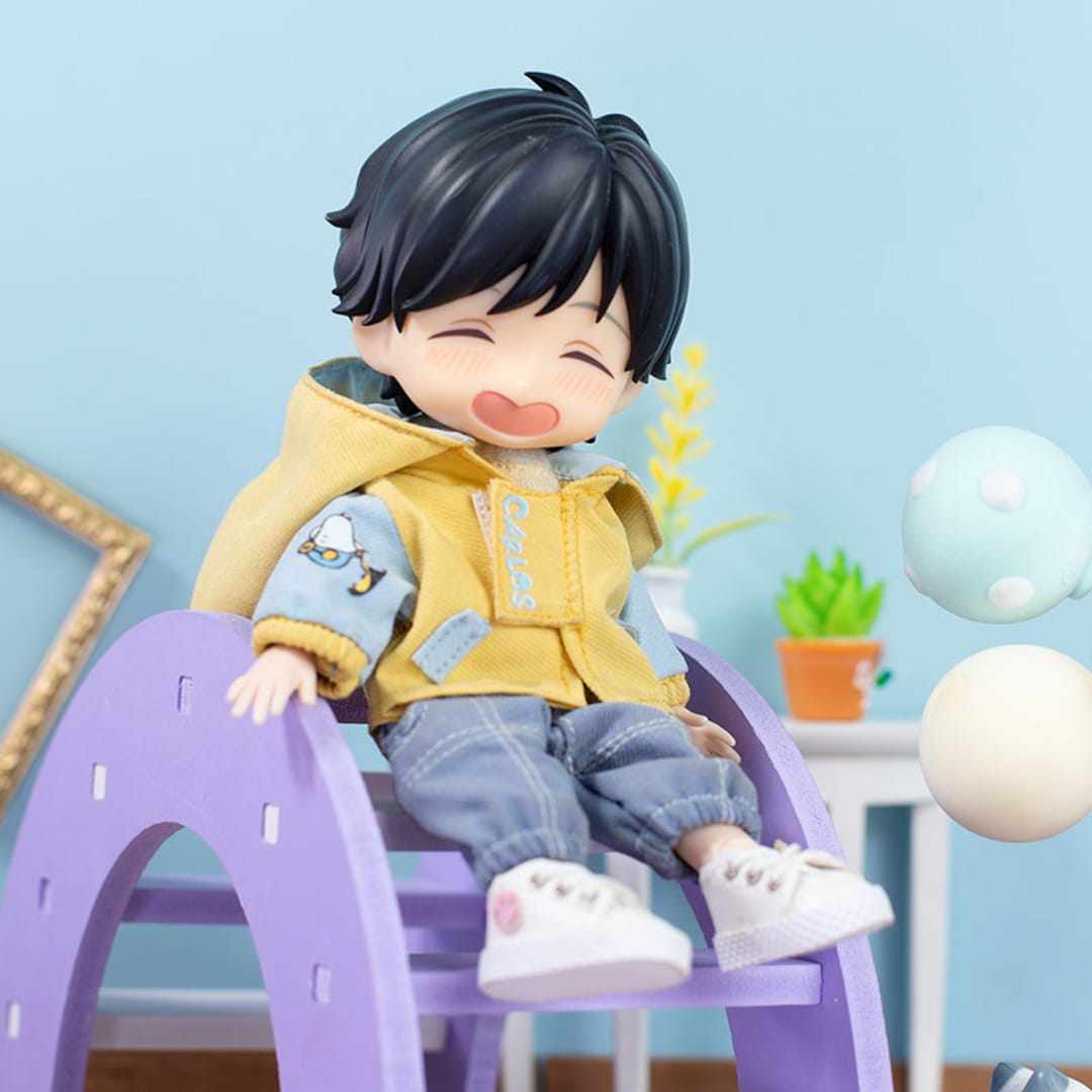 Casual Hooded Trench Coat Cartoon T-shirt Nendoroid Clothes Obitsu11 1 ...