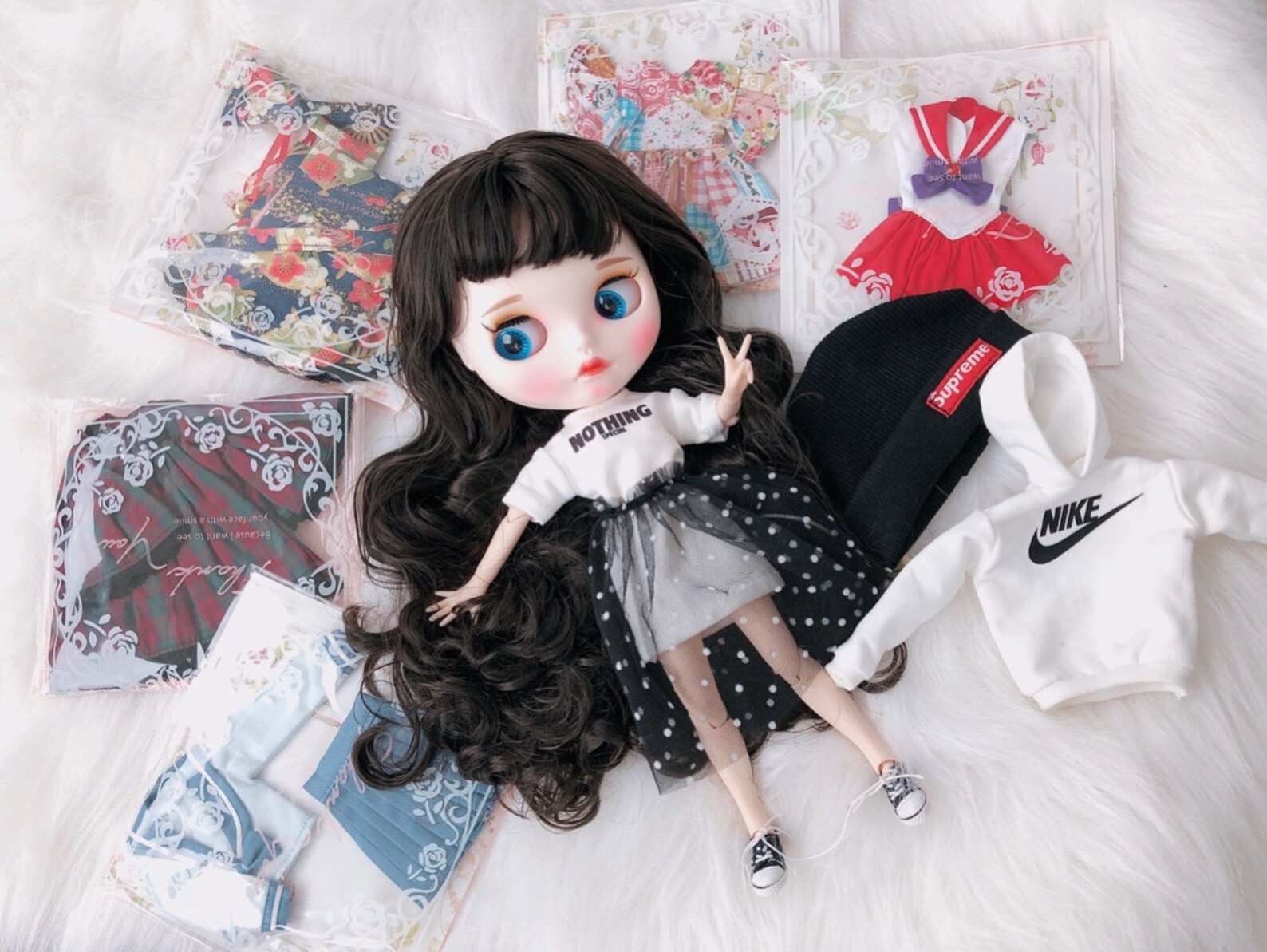 2 pcs Blythe doll clothes outfit 1/6 doll bjd doll dress | Etsy