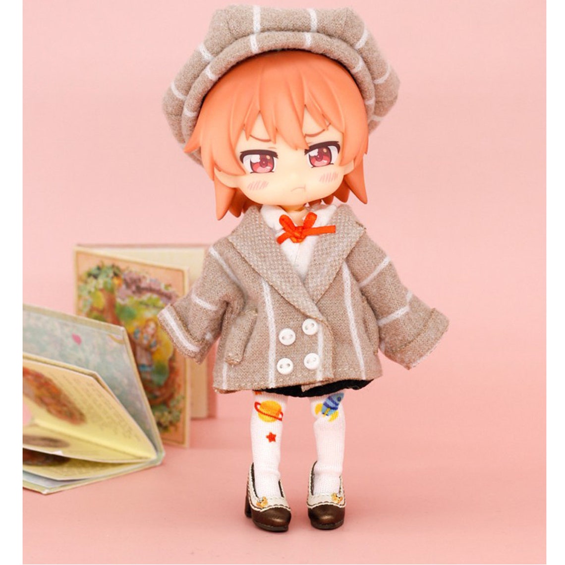 Nendoroid Clothes Suit Woolen Coat Beret Hat Obitsu11 Clothes - Etsy UK