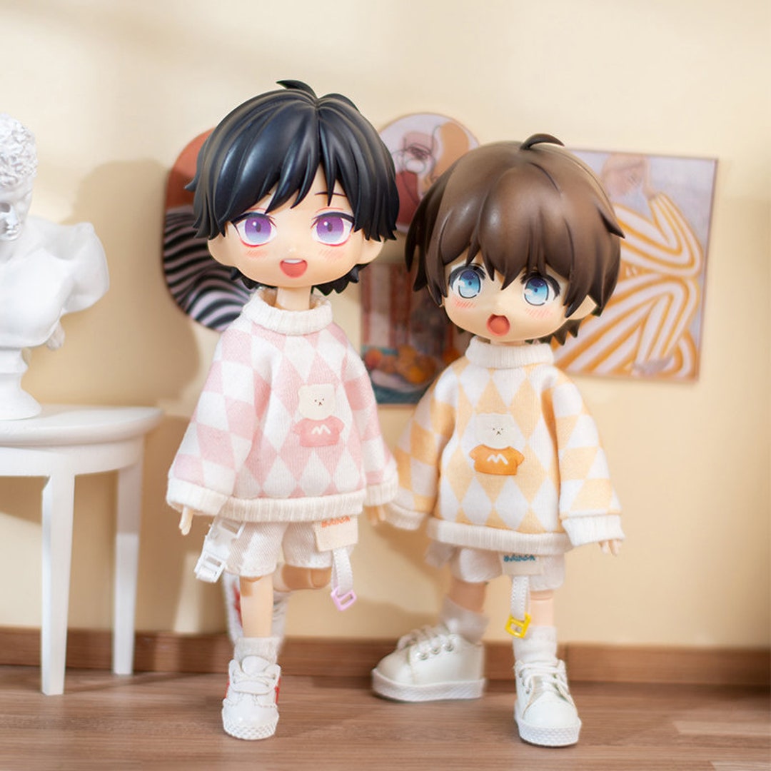 Nendoroid Clothes Obitsu11 Clothes Plaid Bear Sweater T-shirt - Etsy