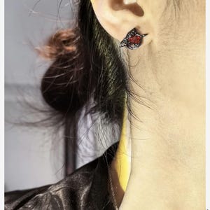 Love and Deepspace Sylus Crow Brooch Crow Necklace Crow Ring Earrings ...