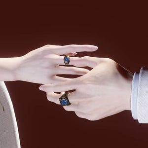 Love and Deepspace Ring Accessories Xavier Couple Rings Zayne Wedding ...