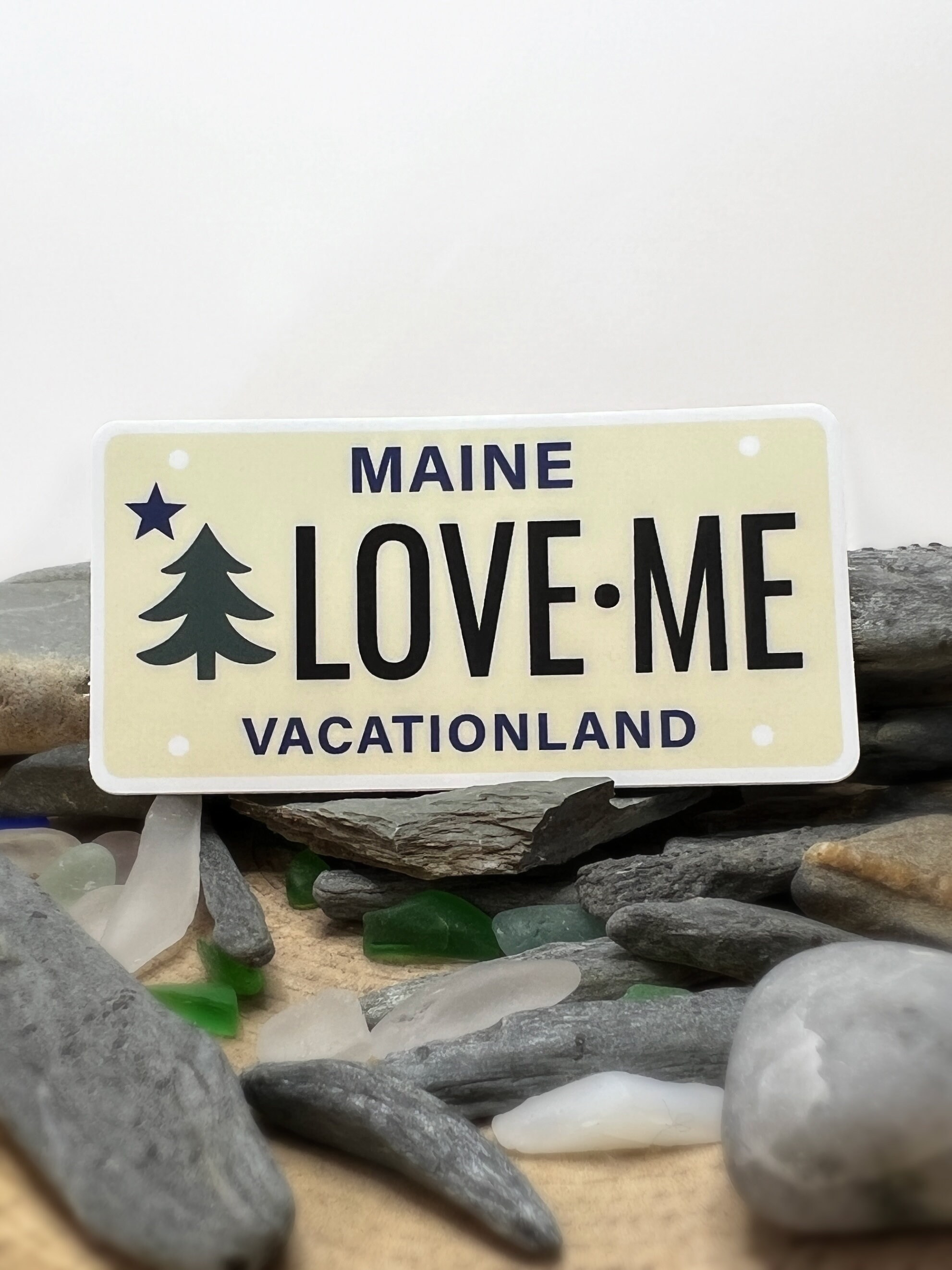 New LOVE ME 2 Style Options Maine 1901 Flag License Plate Stickers ...