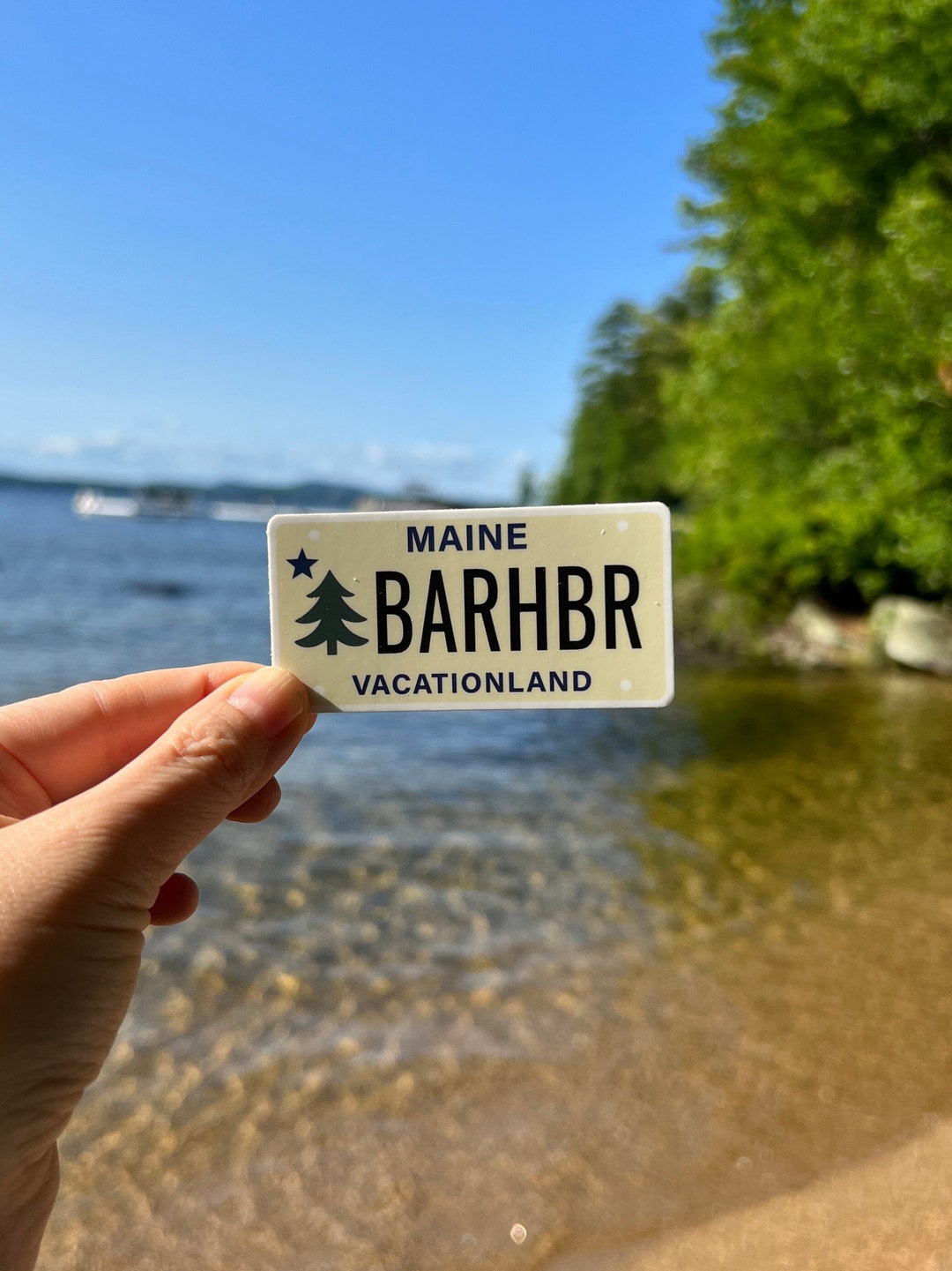 Bar Harbor Sticker - Maine 1901 Flag License Plate Stickers - Maine ...
