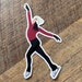 Outdoor Figure Skater Sticker Ice Skating Sticker Winter - Etsy