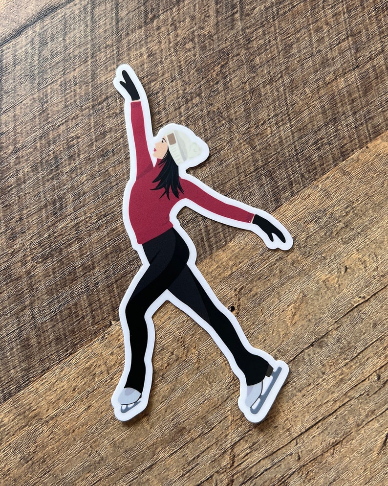 Outdoor Figure Skater Sticker Ice Skating Sticker Winter - Etsy