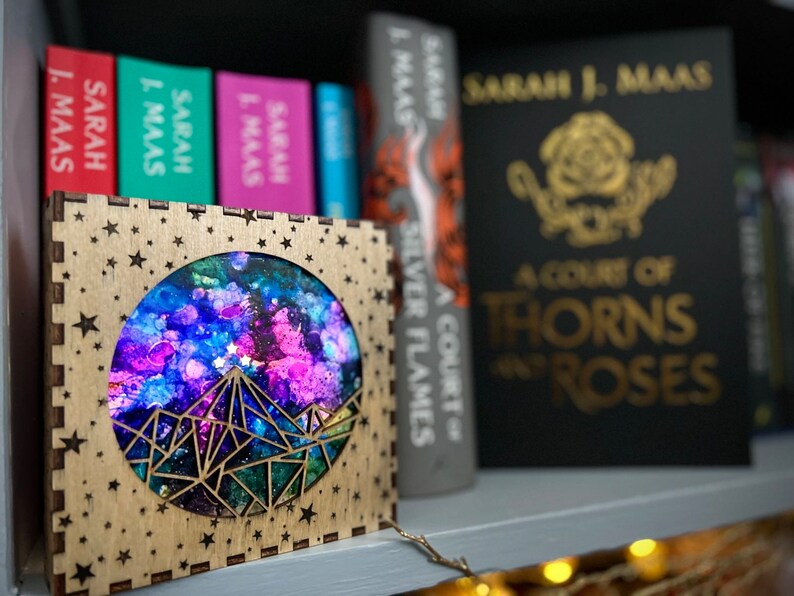 ACOTAR Night Court Art Light Box bookshelf Art BACK in - Etsy