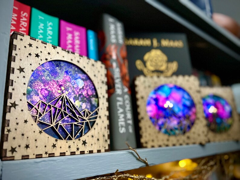 ACOTAR Night Court Art Light Box bookshelf Art BACK in - Etsy