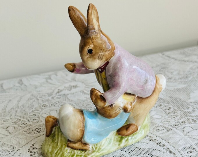 Vintage Mr. Benjamin Bunny and Peter Rabbit Beatrix Potter Figurine - Etsy
