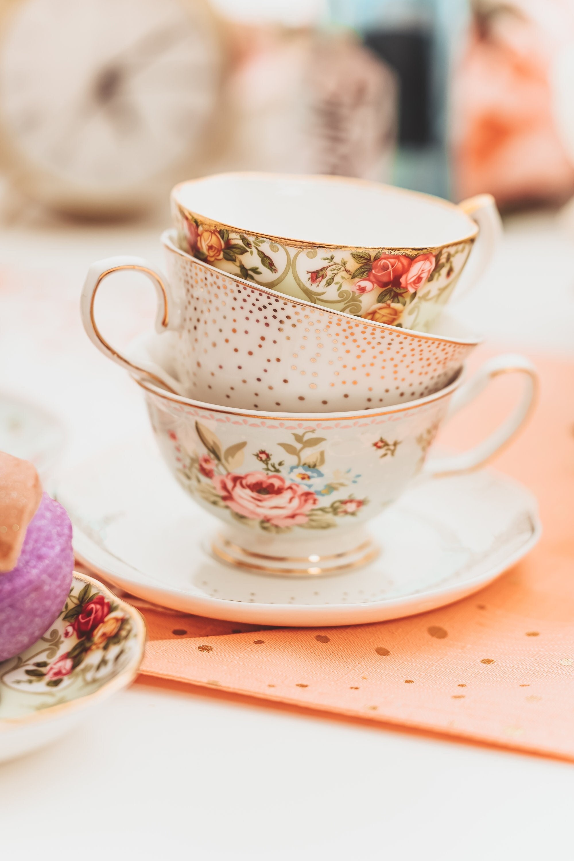 Vintage Tea Cup Background