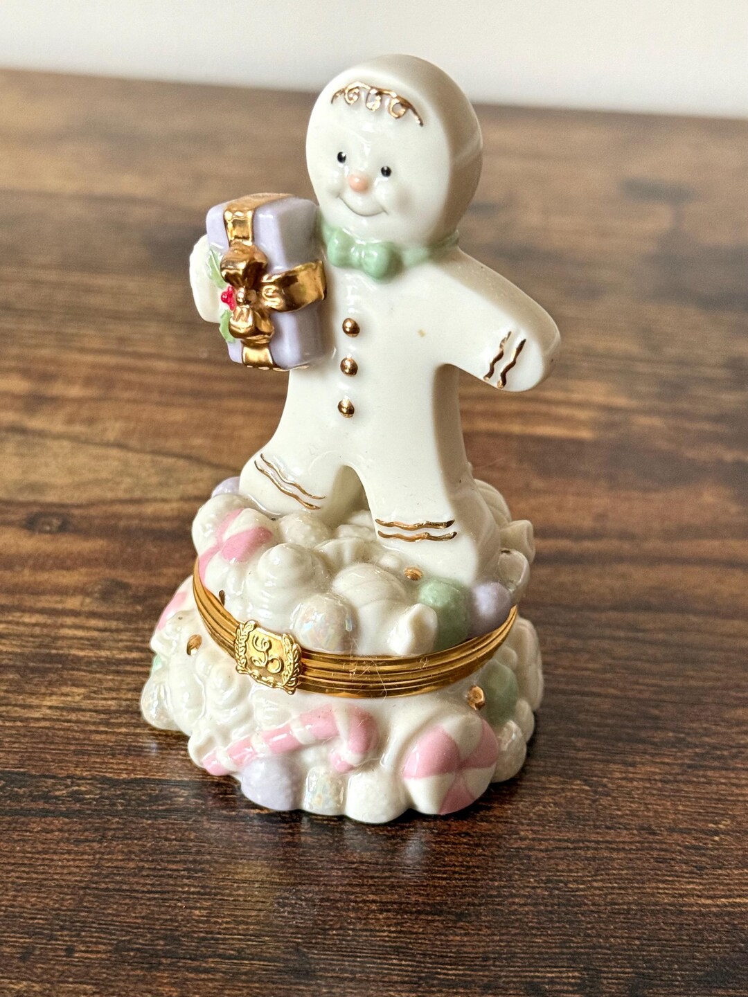 Vintage Lenox Gingerbread Man A Sweet Surprise Gingerbread Box ...