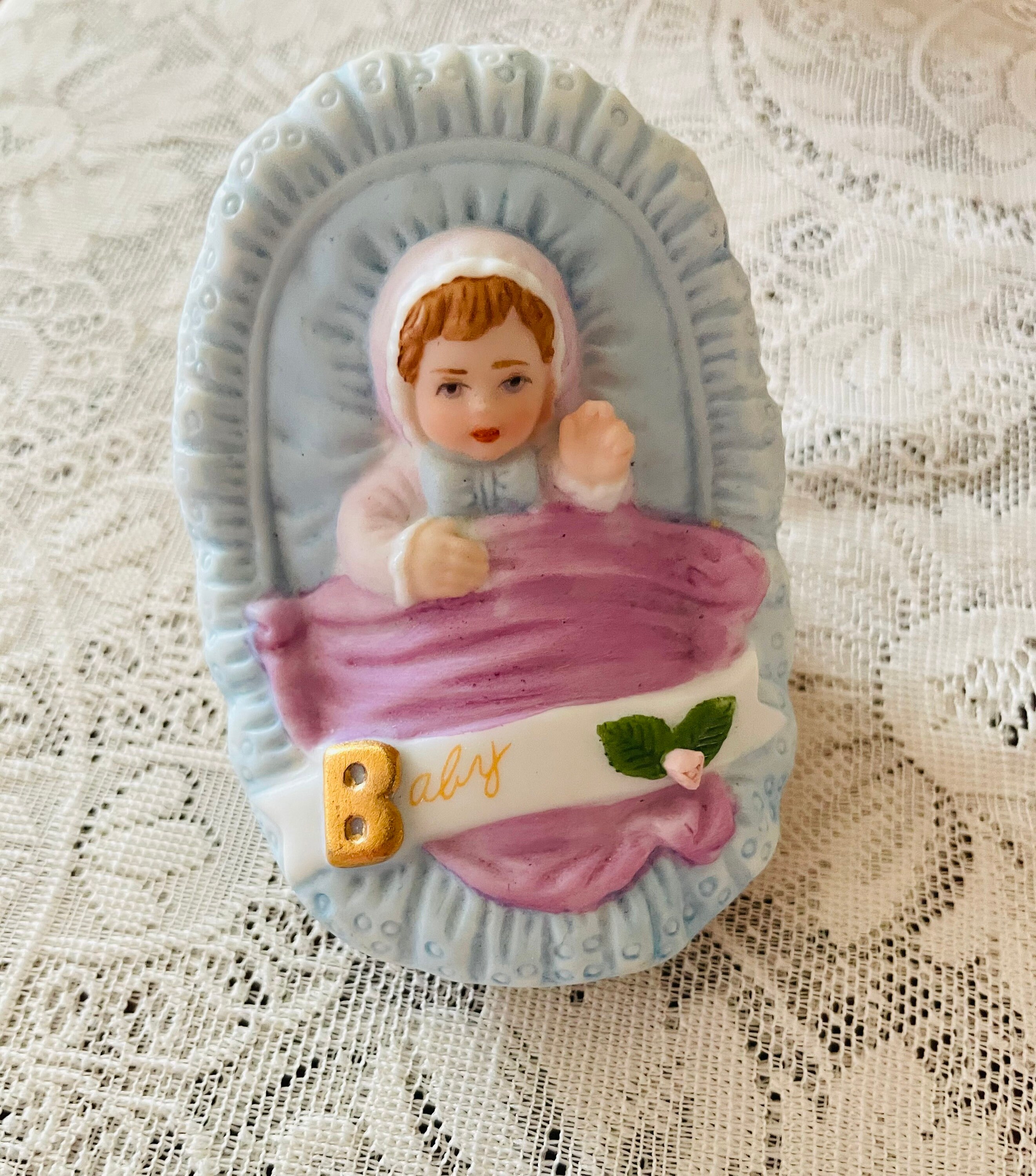 New Baby Figurine Vintage Enesco Baby Figurine New Baby - Etsy