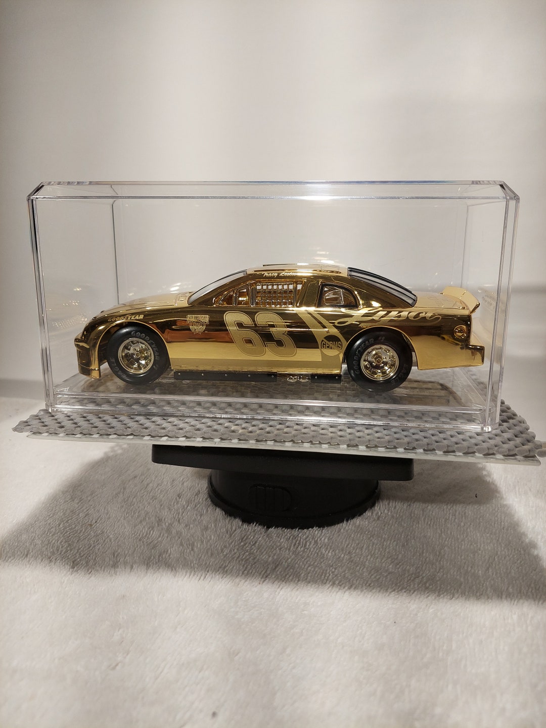 24K Gold Plated Racing Champions 1:24 Scale NASCAR #63 Tracy Leslie - Etsy