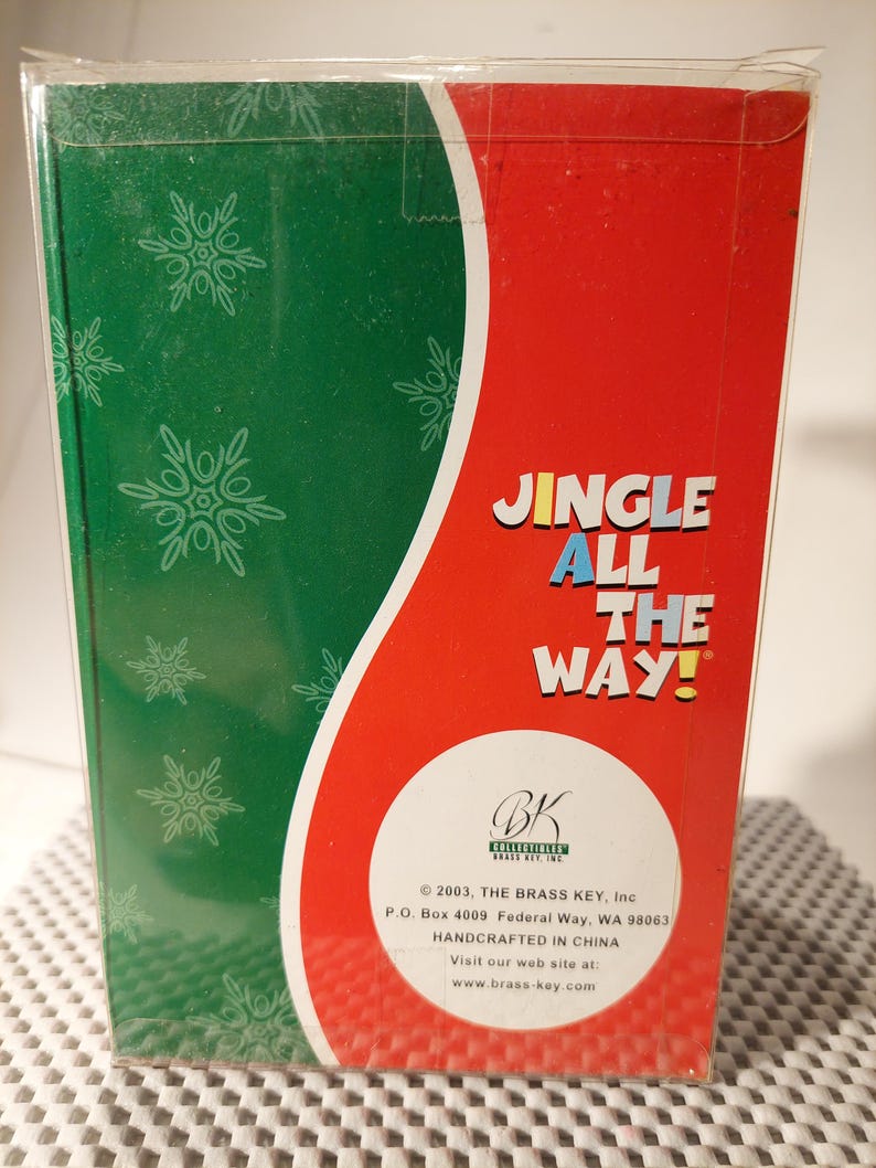 Brass Key Santa in Chimney & Winking Snowman Glass Ornaments Set - Etsy