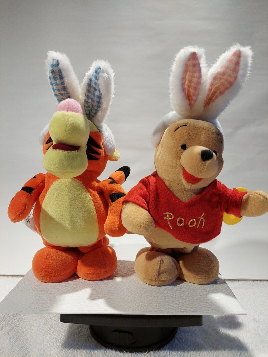Easter Hopper Winnie the Pooh and Tigger With Matching Tag Number - Etsy