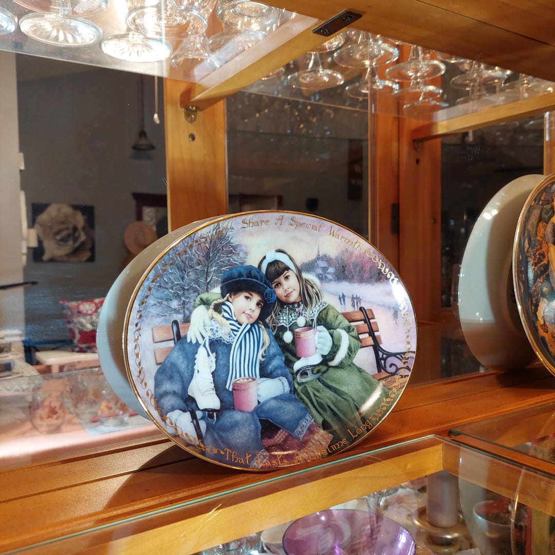 Sisters Plate: Chantal Poulin Bradford Exchange Collector Plate - Etsy