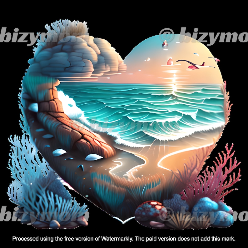 Heart Scenes PNG Bundle - Etsy