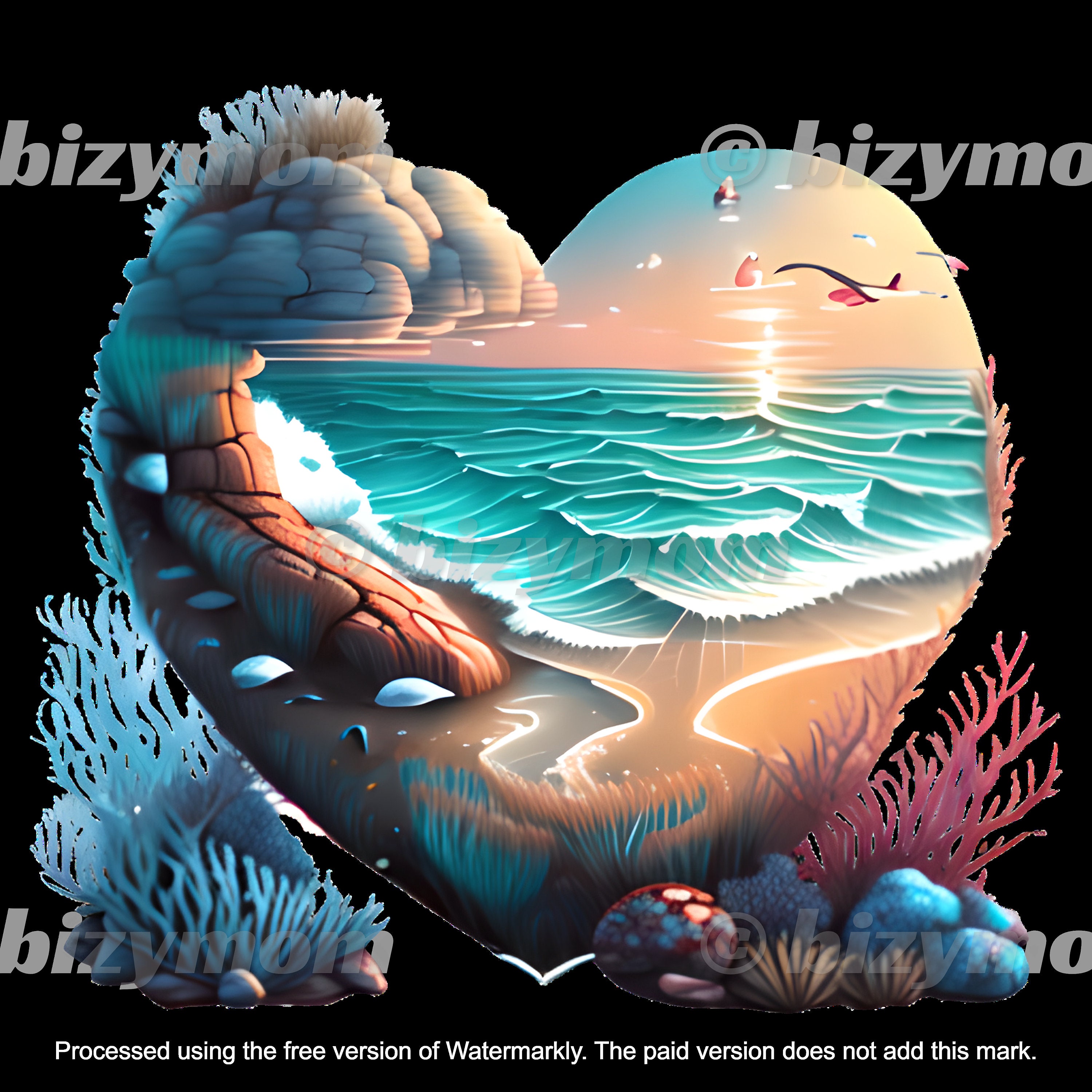 Heart Scenes PNG Bundle - Etsy