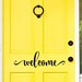 Welcome Vinyl Decal for Front Door, Hallway, Wall, Anywhere. Free ...