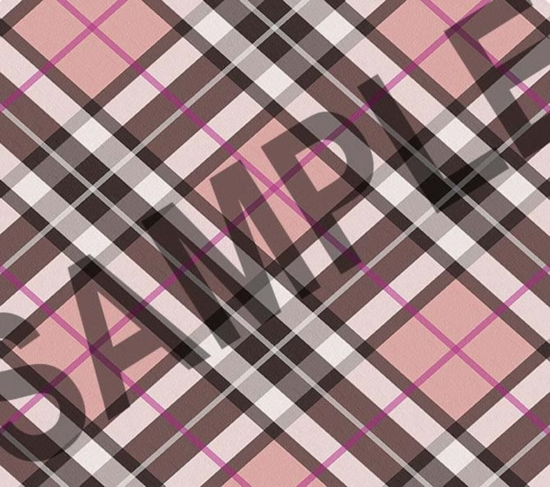 2 Pink Plaid Pattern Sublimation Tumbler Template Designs for 20 Oz ...