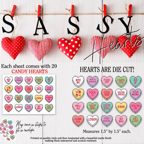 Heart Stickers - Etsy