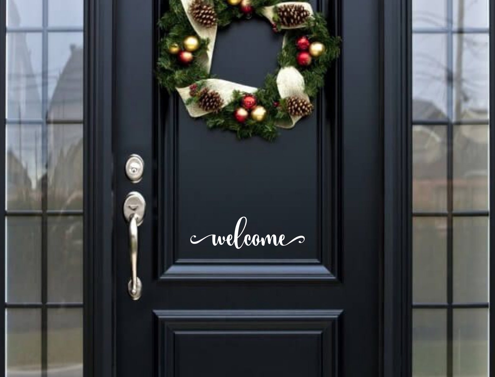 Welcome Vinyl Decal for Front Door Hallway Wall Anywhere. - Etsy