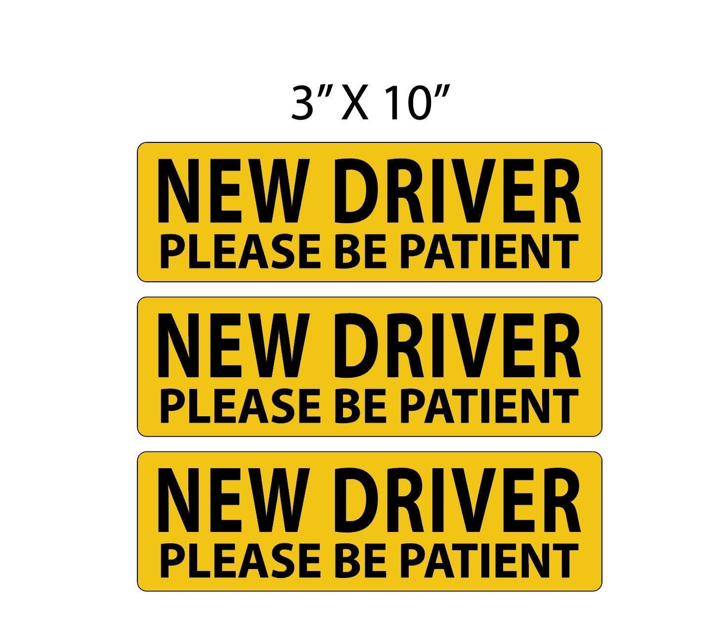 Student Driver New Driver Magnets 3 Sizes to Choose From | Etsy