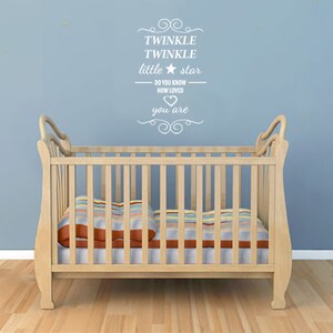 Twinkle Twinkle Kids Room Wall Decal - Free Shipping! - Etsy