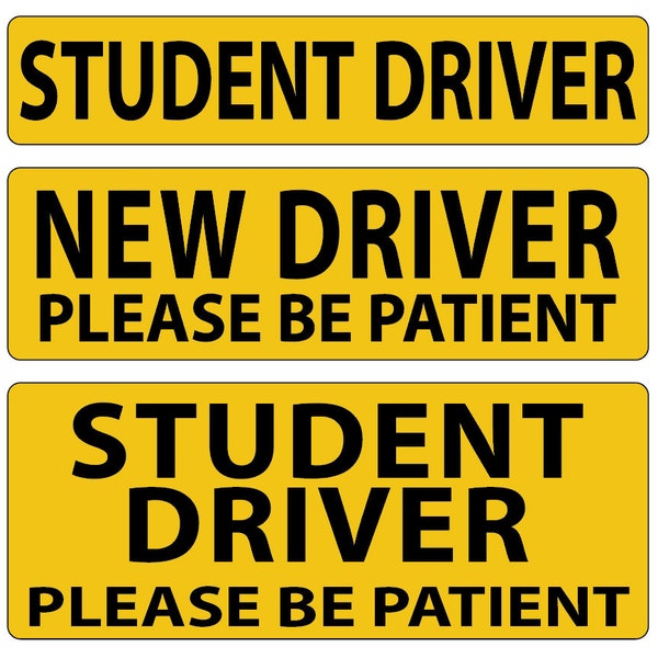 New Driver Sticker - Etsy