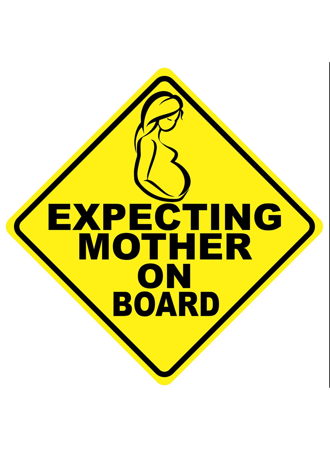 Expecting Mother on Board Decal Free Shipping - Etsy