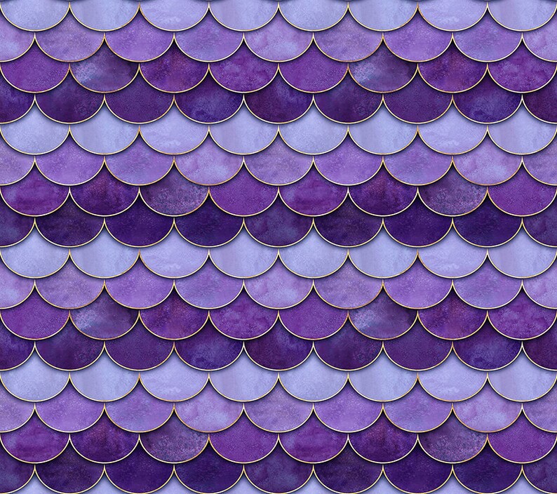 6 Gorgeous Mermaid Scales Patterns Tumbler Template Design for | Etsy