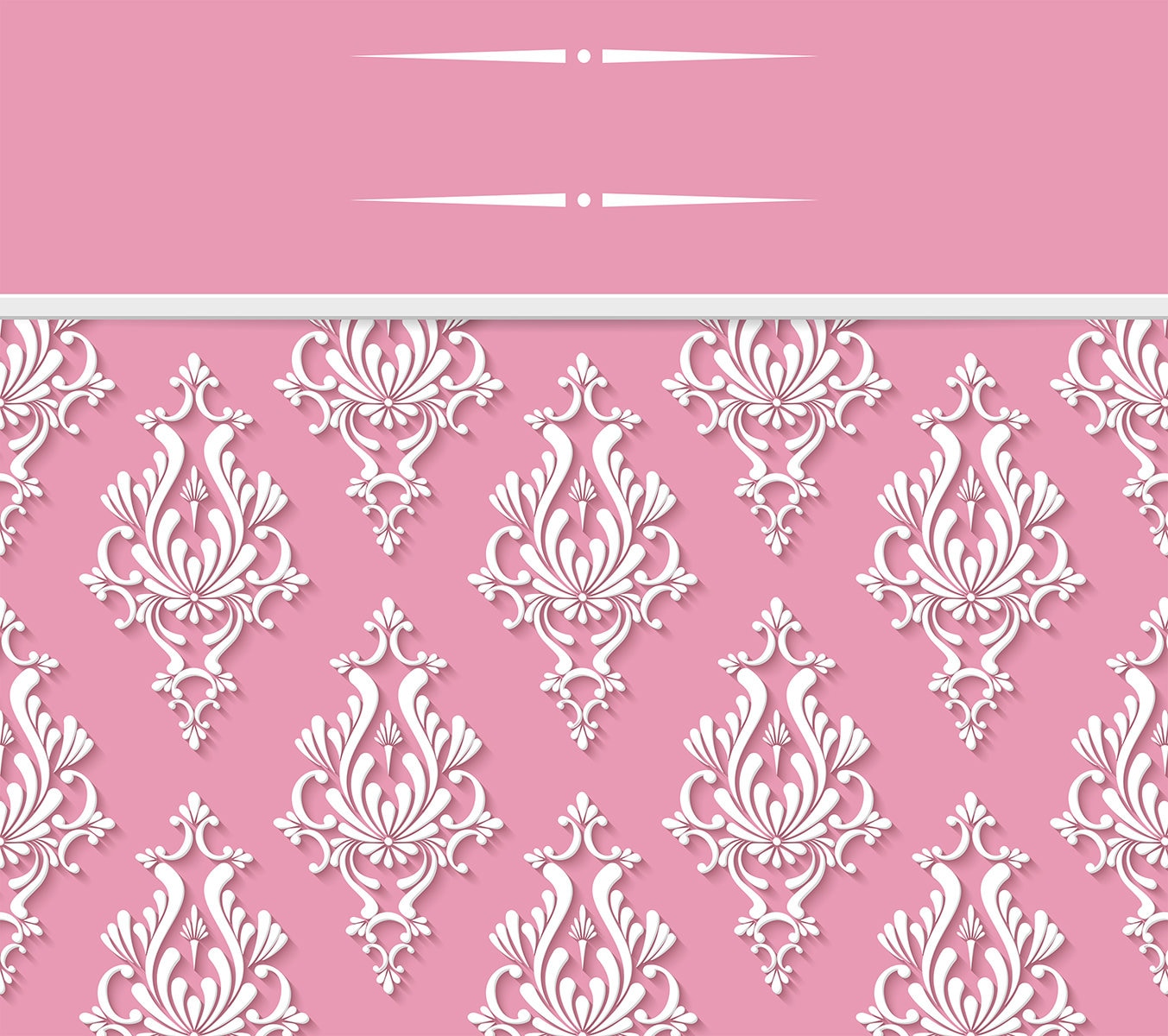 Pink and Black Damask Sublimation Tumbler Template Design for - Etsy