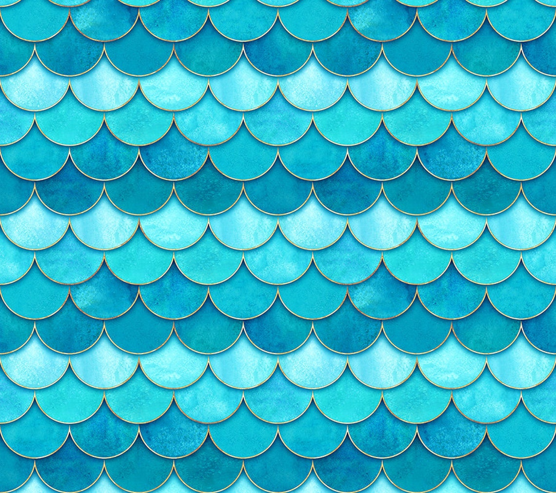 6 Gorgeous Mermaid Scales Patterns Tumbler Template Design for - Etsy