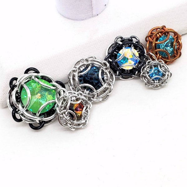 Chain Maille Pendant - Etsy