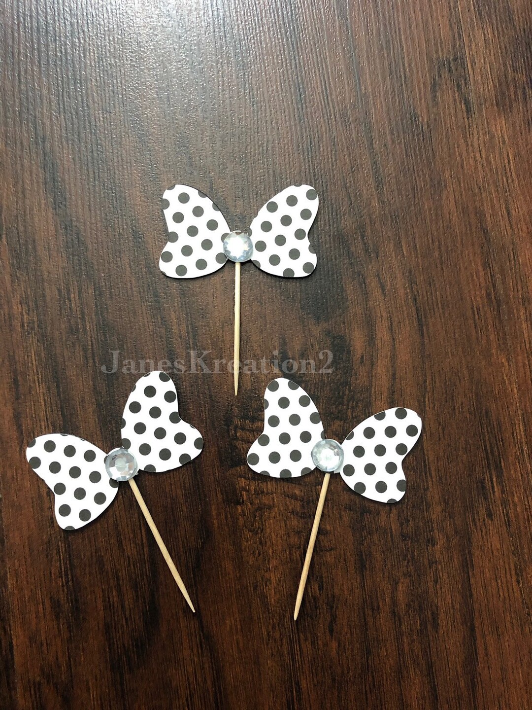 Bow Cupcake Toppers, Girl Cupcake Toppers, Girl Birthday Decorations ...